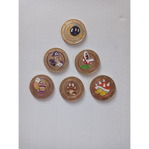 Nintendo | Toys | Large Tokens Six Nintendo Super Mario Collectible ...